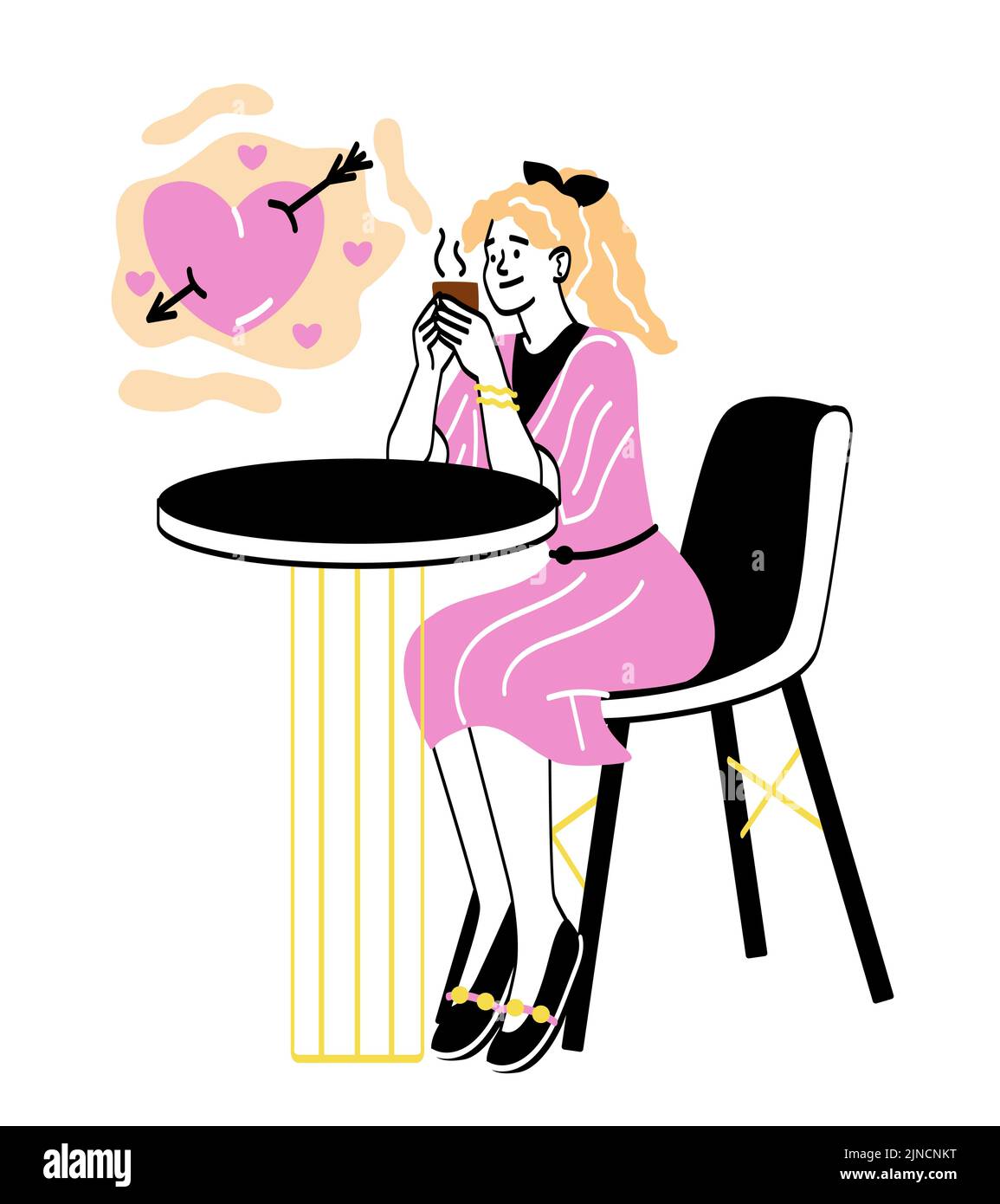 Contemplative teenager Stock Vector Images - Alamy