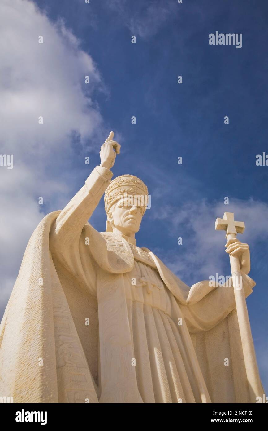 Statue of Pope Pius the XII at Fatima, Portugal Stock Photo - Alamy