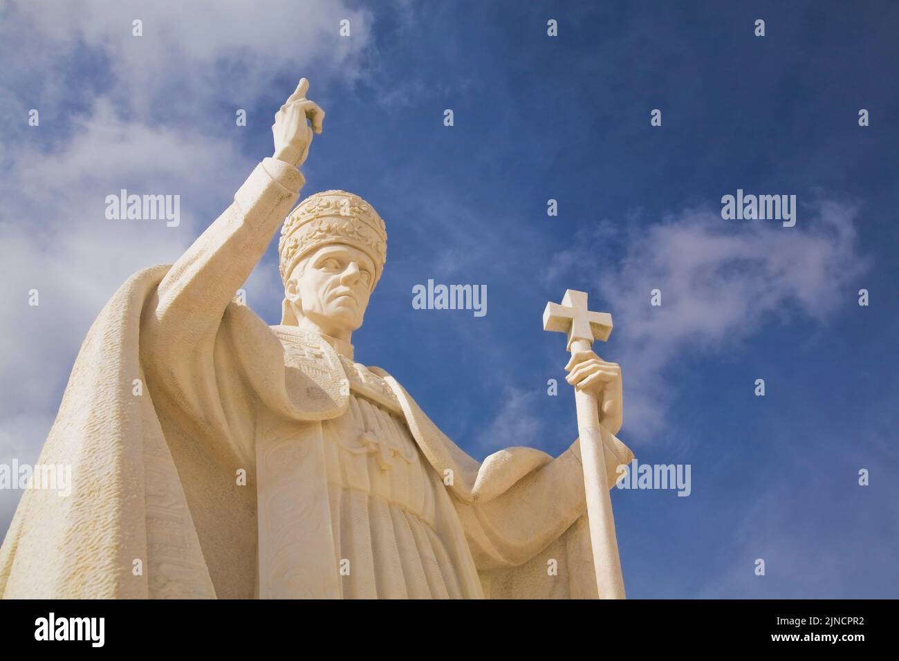 Statue of Pope Pius the XII at Fatima, Portugal Stock Photo - Alamy