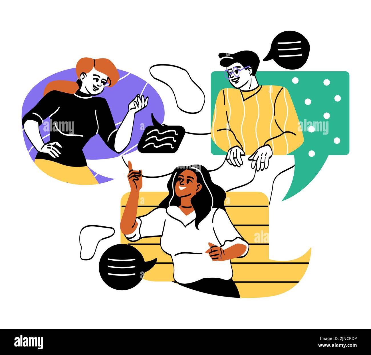 Greeting hand gesture outline contour Cut Out Stock Images & Pictures ...