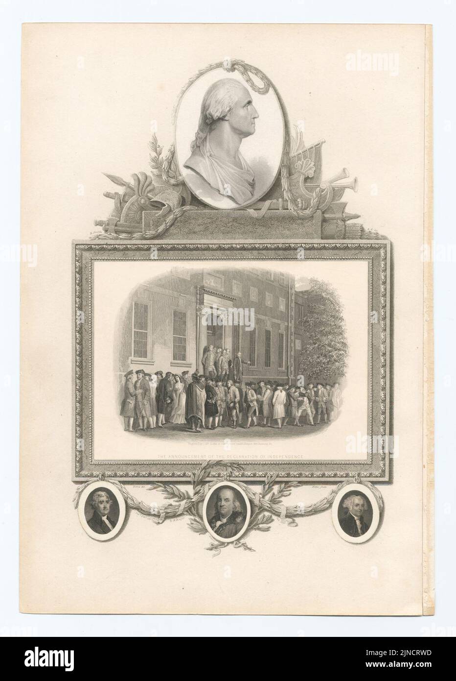 The announcement of the Declaration of Independence (State House ...