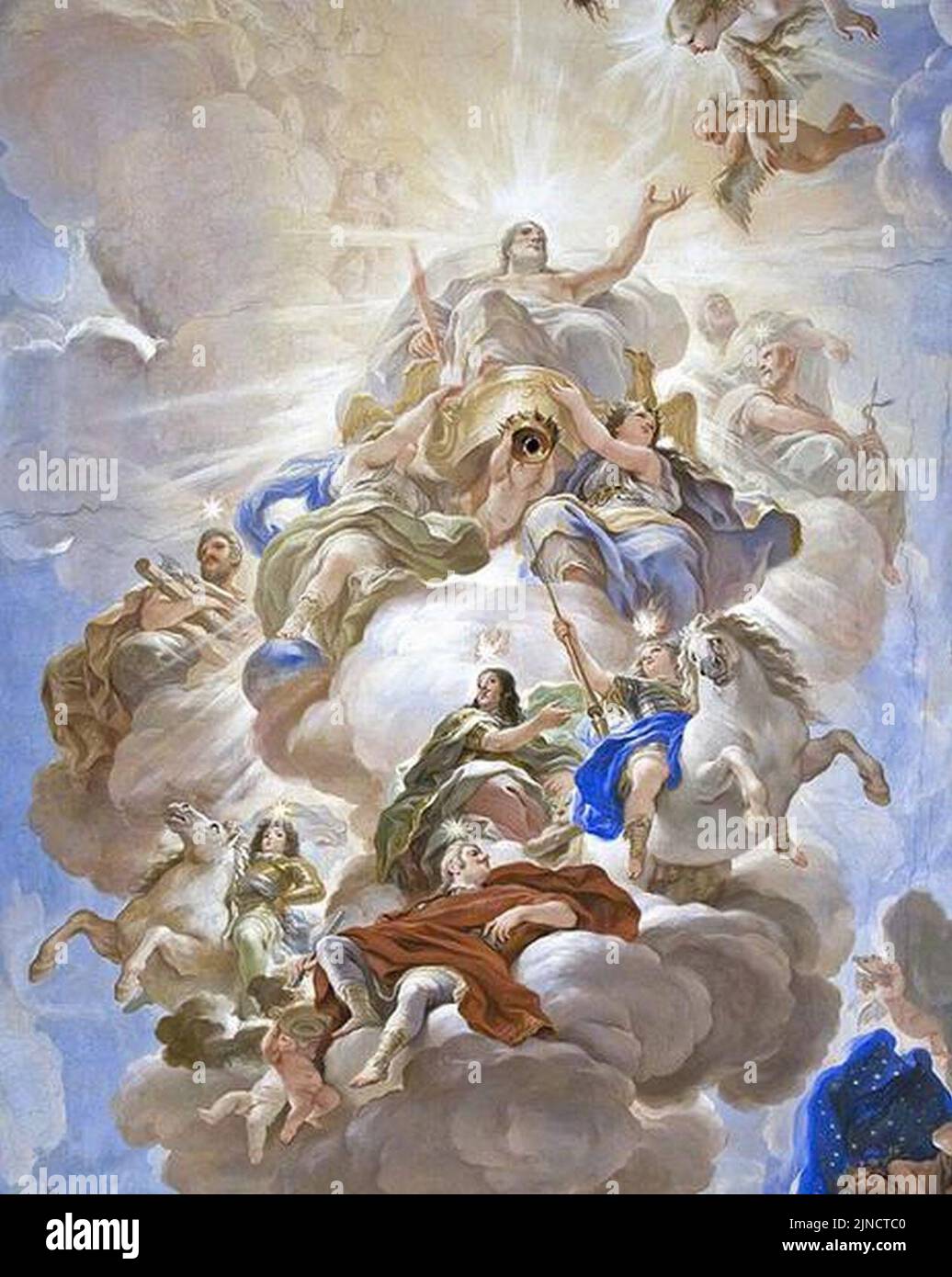 The Apotheosis of the Medici by Luca Giordano Stock Photo - Alamy