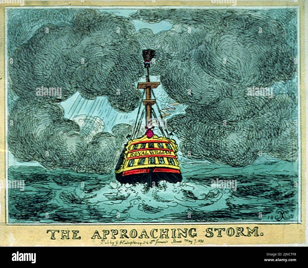 The Approaching Storm (caricature Stock Photo - Alamy