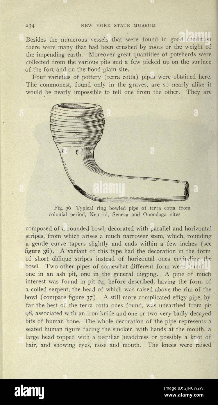The archeological history of New York (Page 234 Stock Photo - Alamy