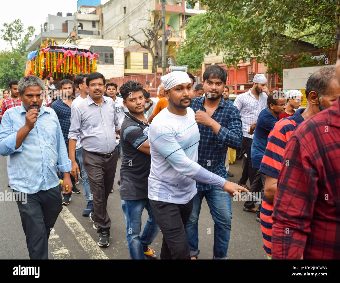 New Delhi, India July 01 2022 - A huge gathering of devotees from ...