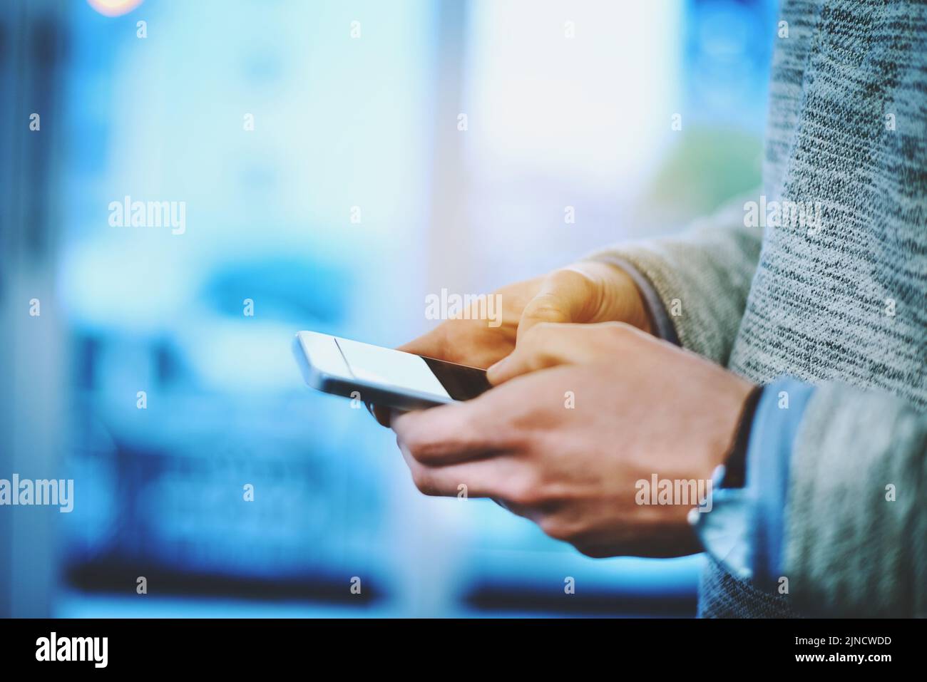 Theres a lot you can do with a cellphone nowadays. an unrecognizable ...