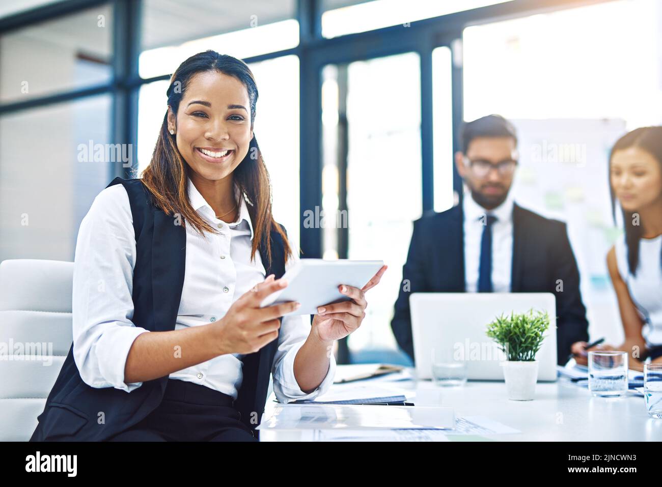 Productivity powered by digital technology. Cropped portrait of an ...