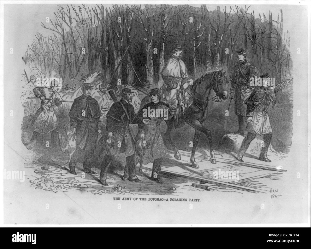 The Army of the Potomac - a foraging party Stock Photo - Alamy
