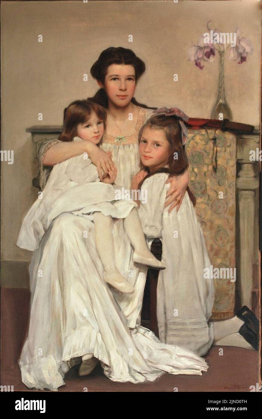 The Artist’s Wife and Daughters Stock Photo - Alamy