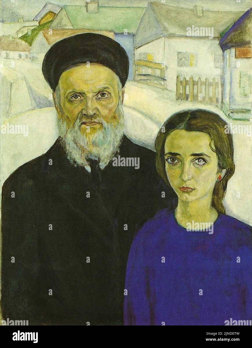 The Artist's Father and Sister Stock Photo - Alamy