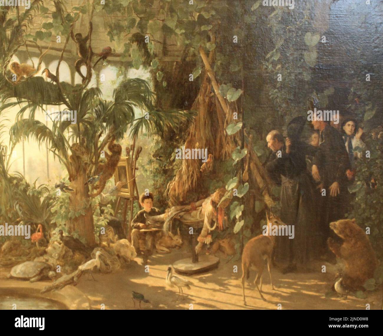 The Artists Den by Francois Auguste Baird Stock Photo - Alamy