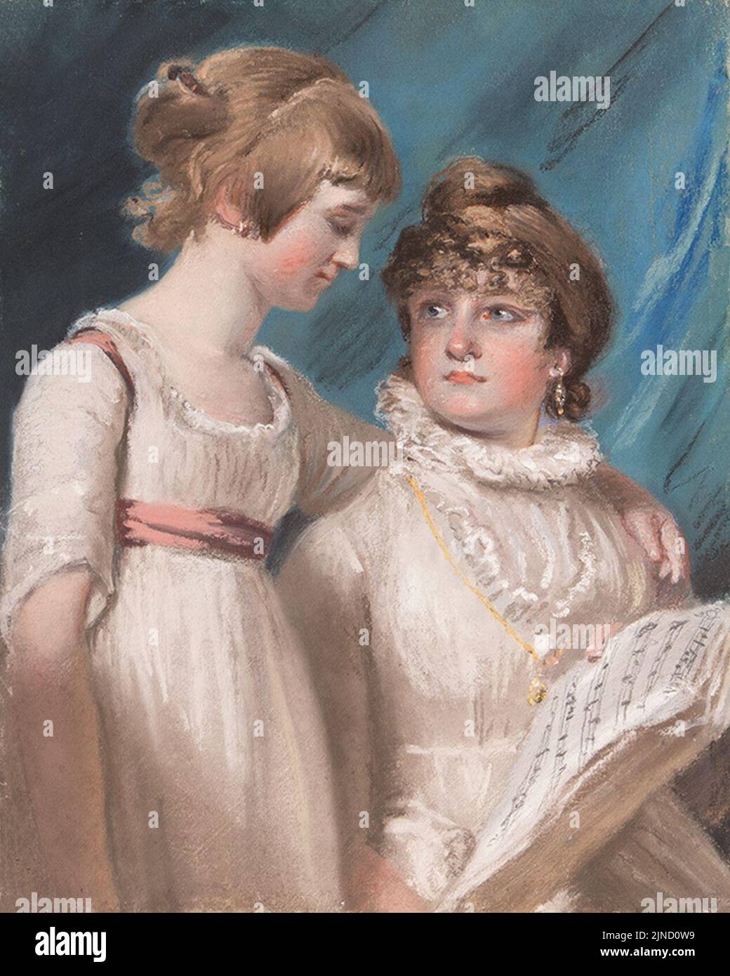 The artist’s daughters - John Raphael Smith Stock Photo - Alamy