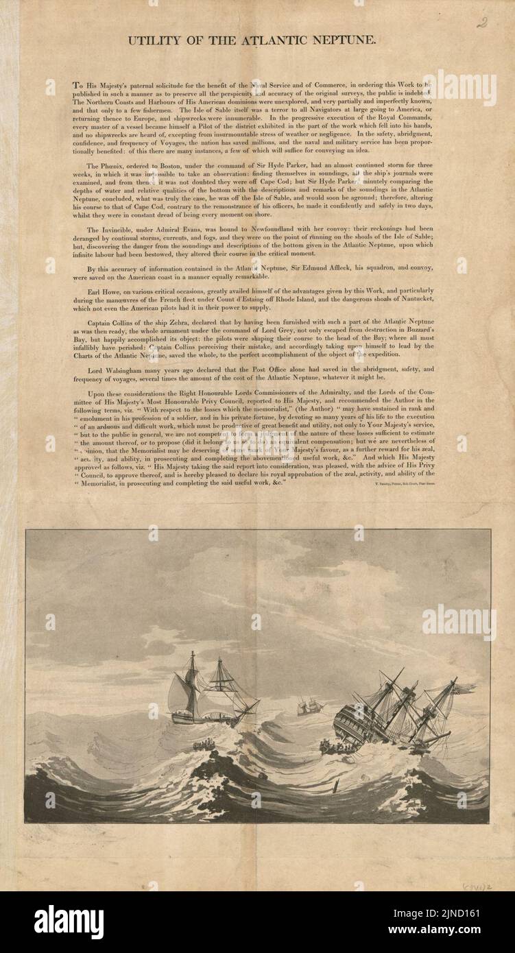 The Atlantic Neptune Stock Photo - Alamy