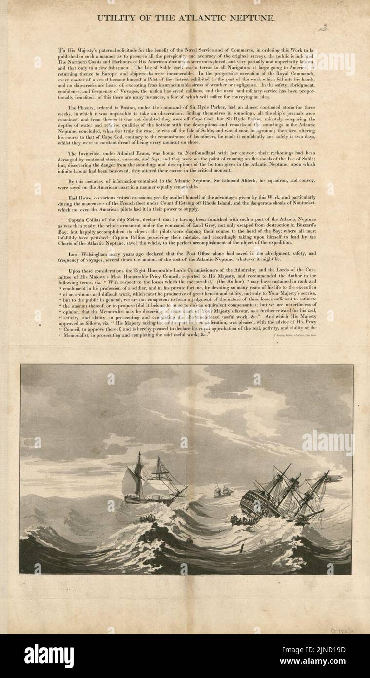 The Atlantic Neptune Stock Photo - Alamy