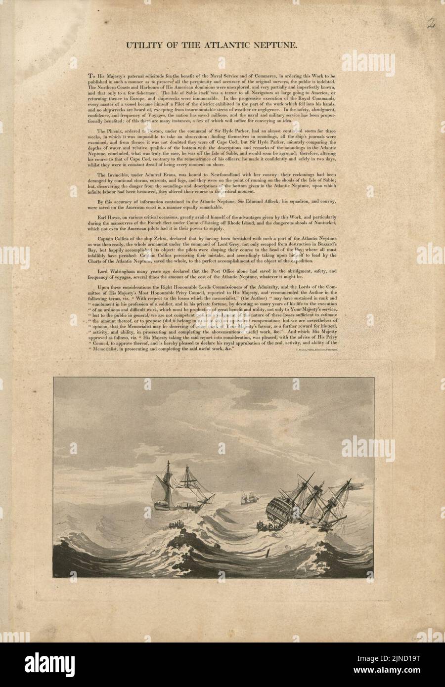 The Atlantic Neptune Stock Photo - Alamy