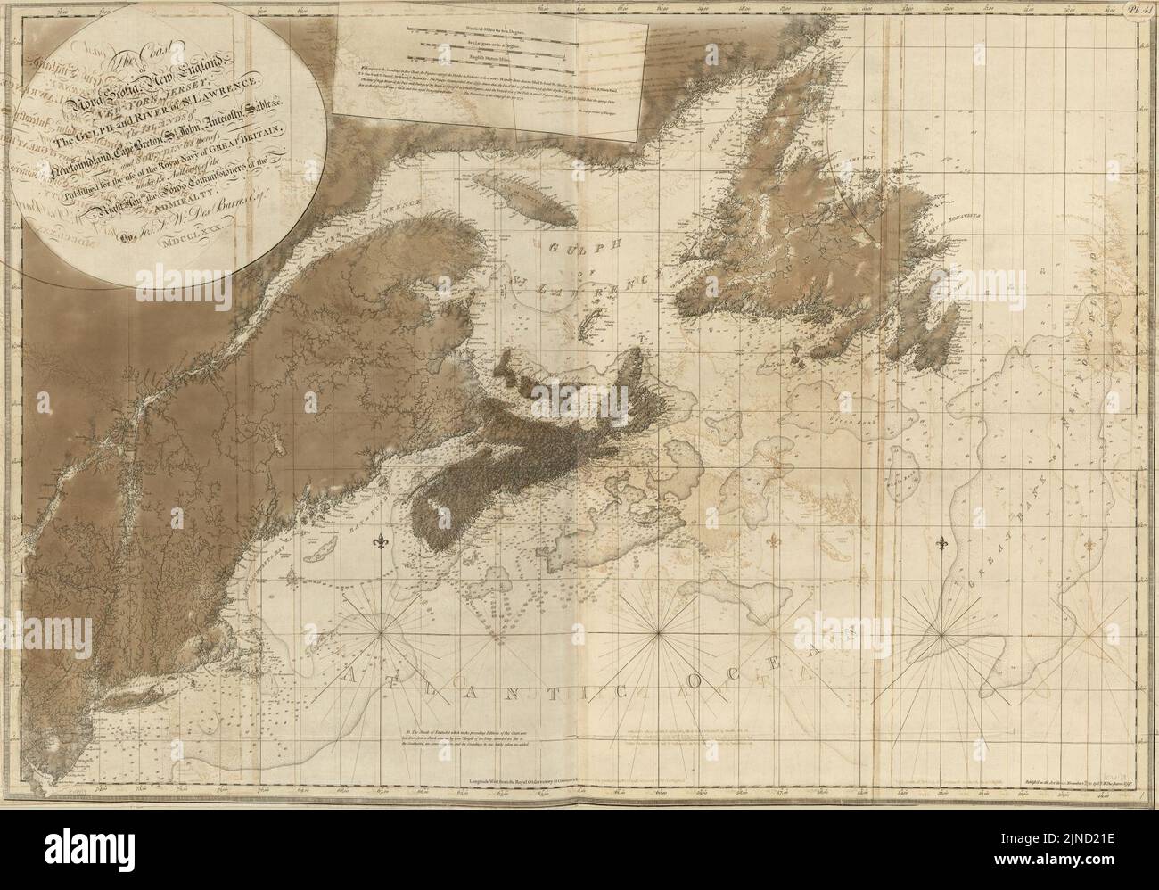 The Atlantic Neptune Stock Photo - Alamy