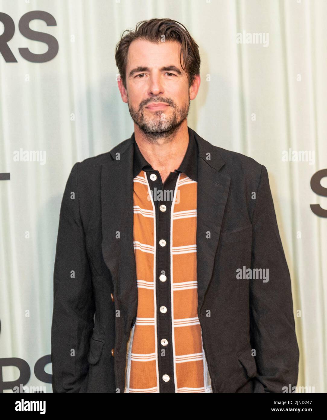 New York, NY - August 10, 2022: Claes Bang attends premiere of Apple ...