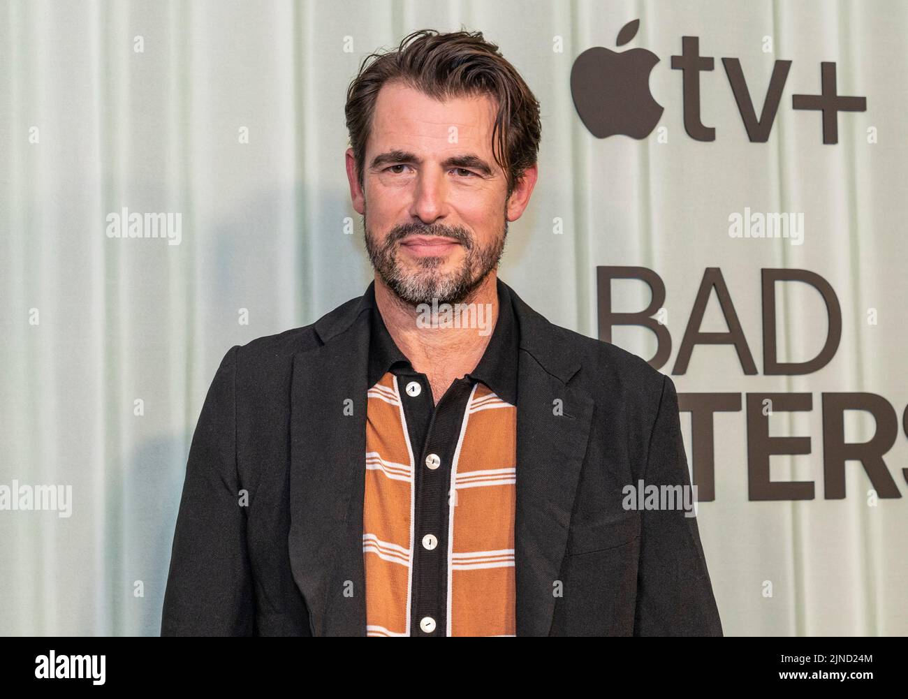 New York, NY - August 10, 2022: Claes Bang attends premiere of Apple ...