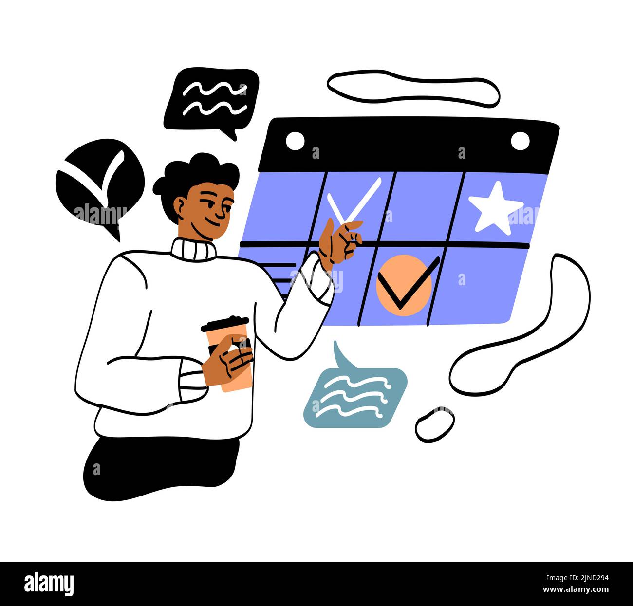 Employee performance concept. Productive male entrepreneur standing ...