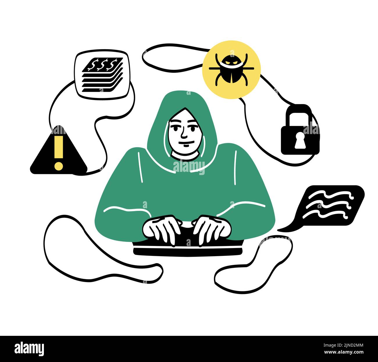 Cartoon security guy hi-res stock photography and images - Alamy