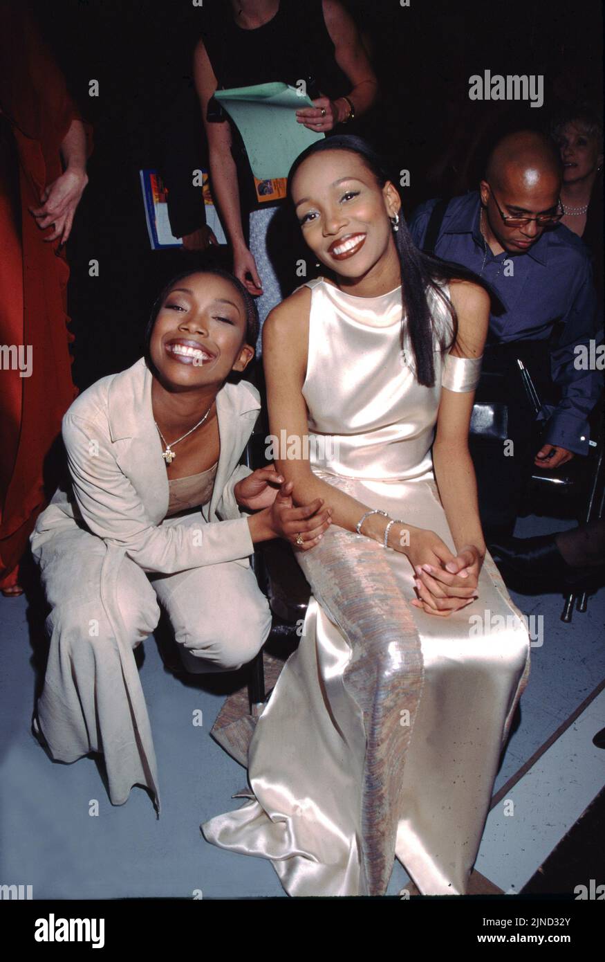 Brandy & Monica at the Grammy Awards, 1999 Credit: Ron Wolfson ...