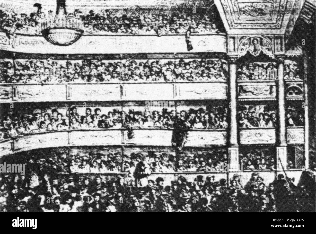Auditorium of the theatre Black and White Stock Photos & Images - Alamy