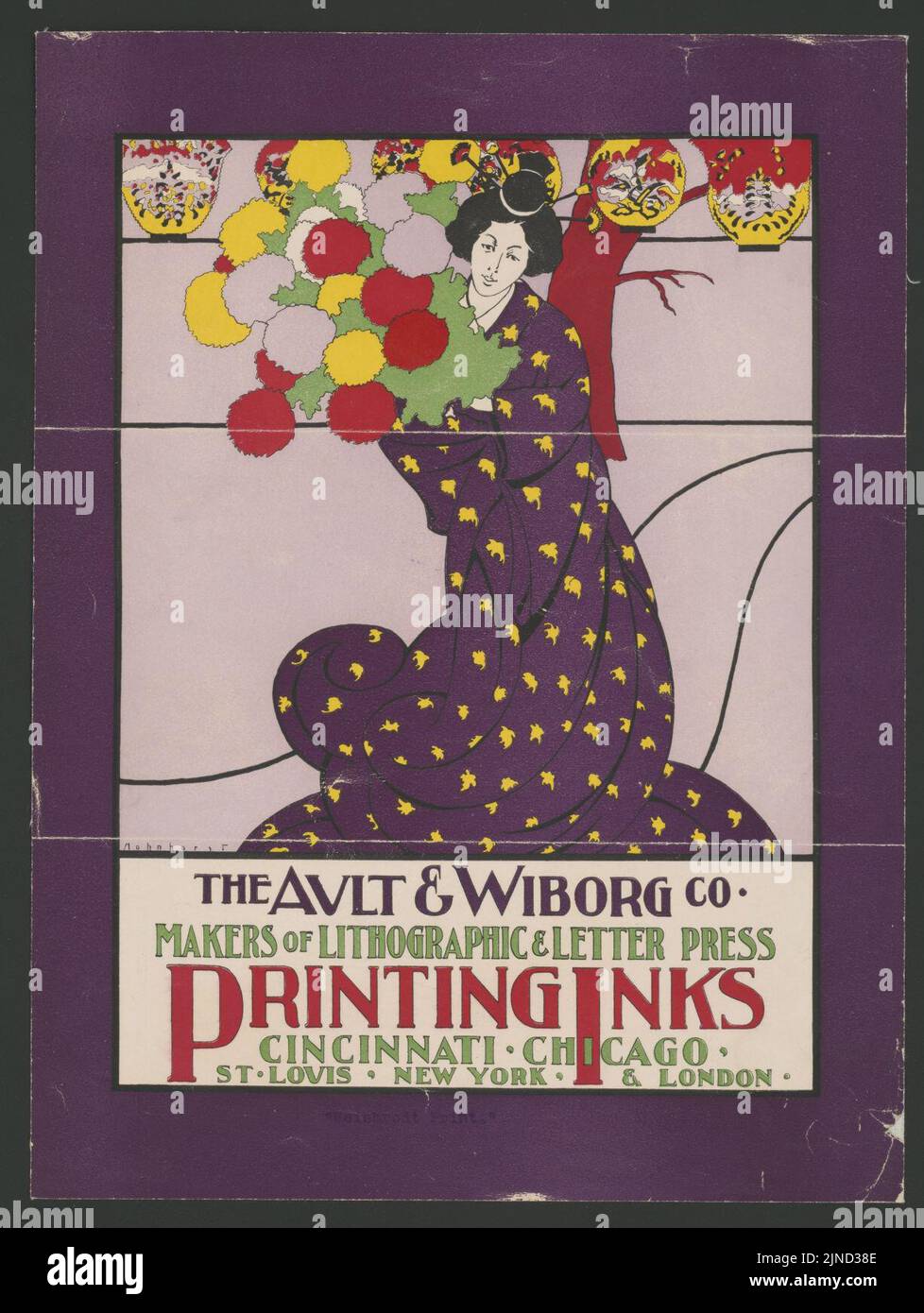 The Ault & Wiborg Co. makers of lithographic & letter press printing ...