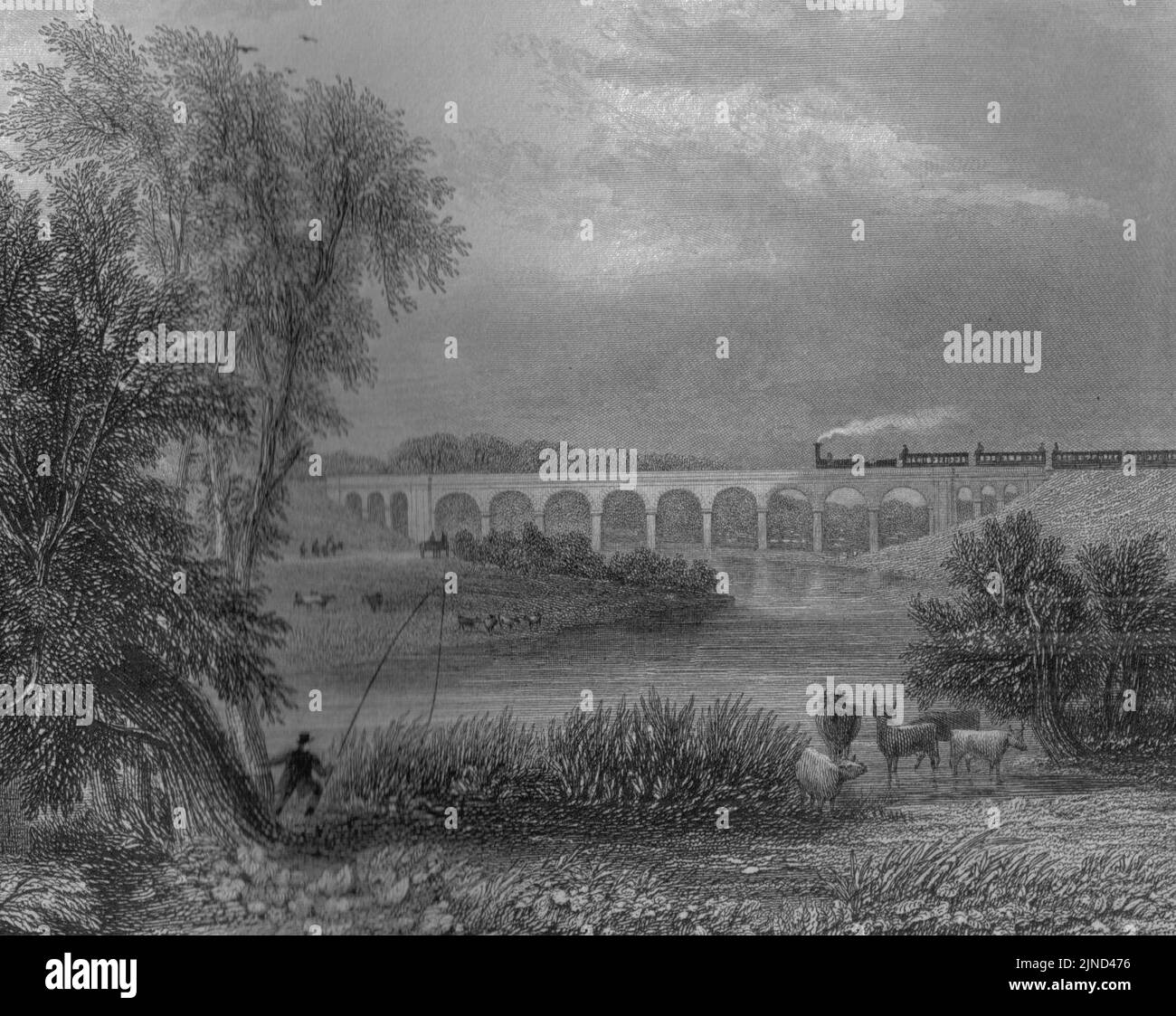 The Avon viaduct on the London and Birmingham railway Stock Photo - Alamy