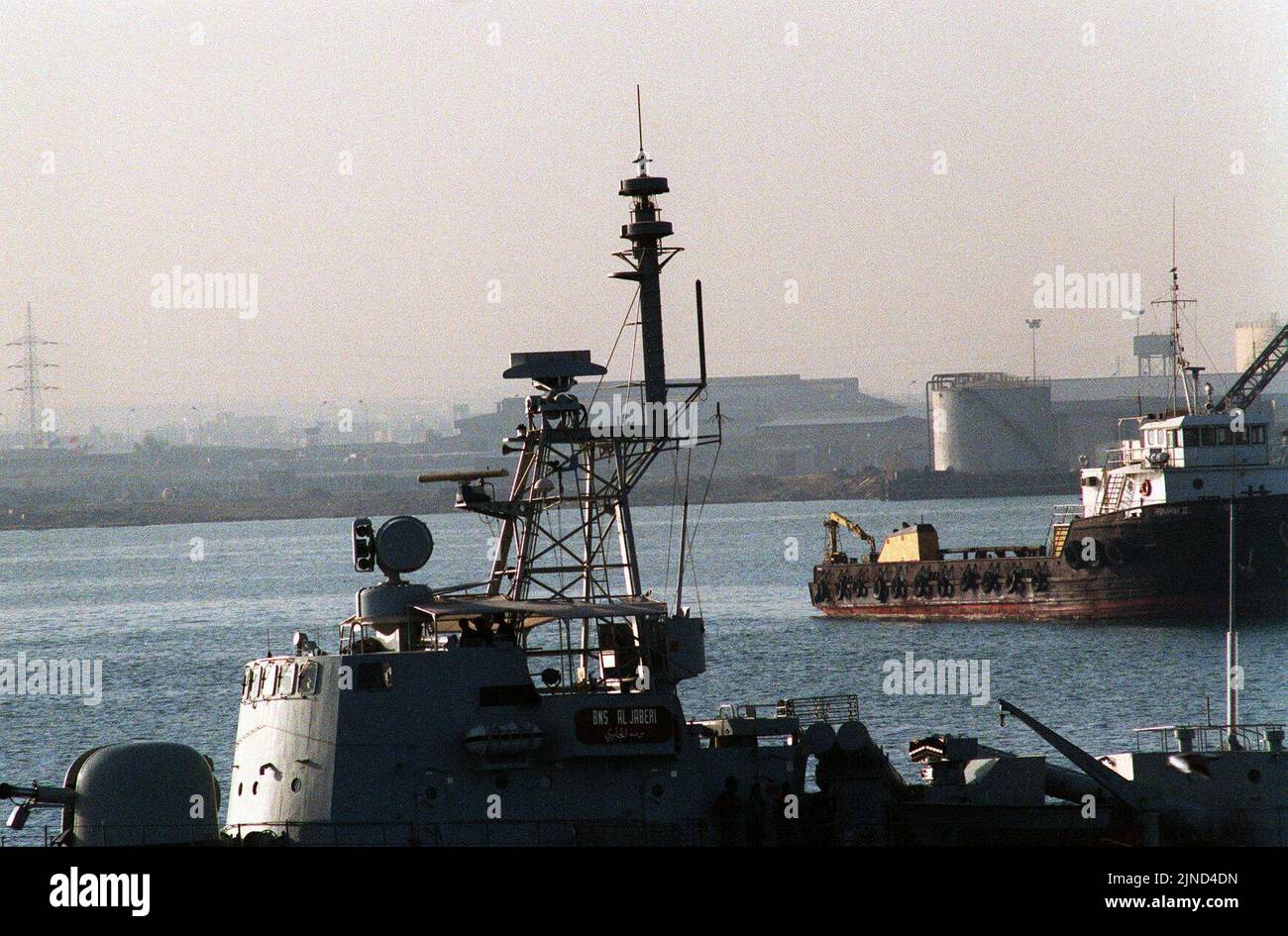 The Bahraini BNS A1 Jabiri fast attack craft patrolling the Persian ...
