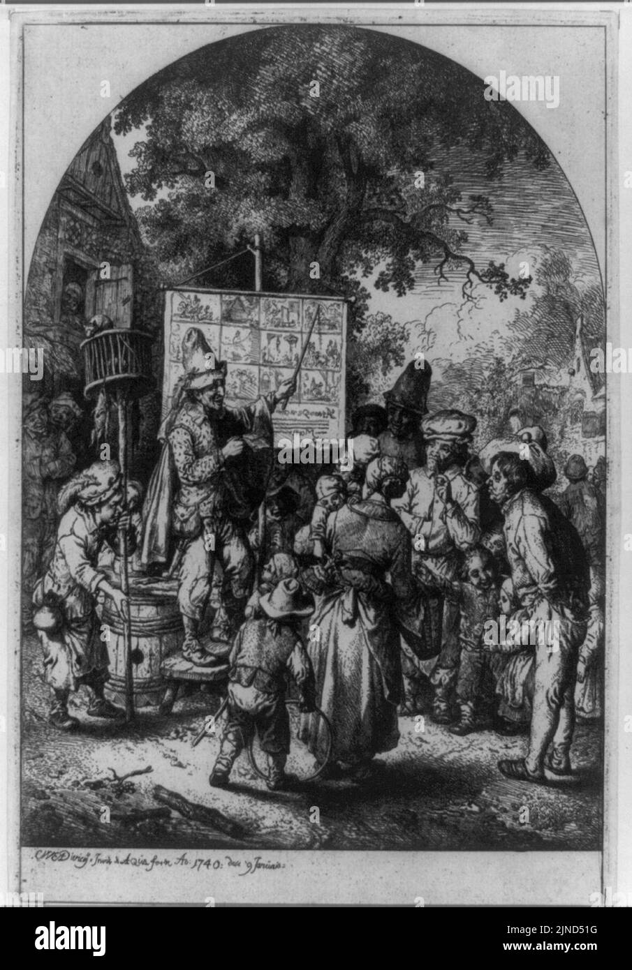 The barker at the fair Stock Photo - Alamy