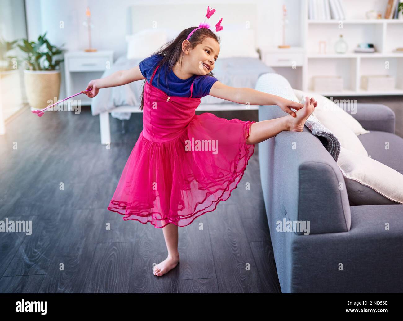 She already has perfect balance. an adorable little girl dressed up as ...