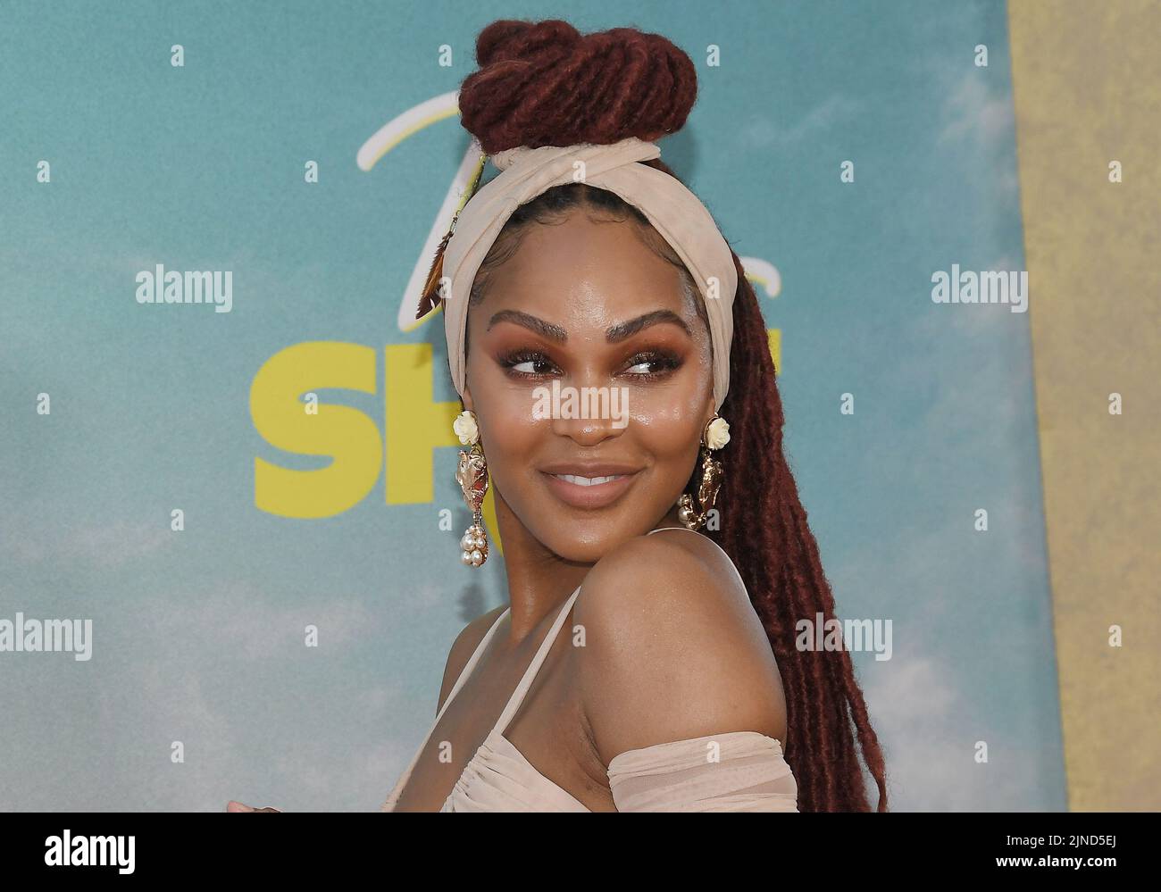 Meagan Good arrives at the Netflix's DAY SHIFT World Premiere held at ...