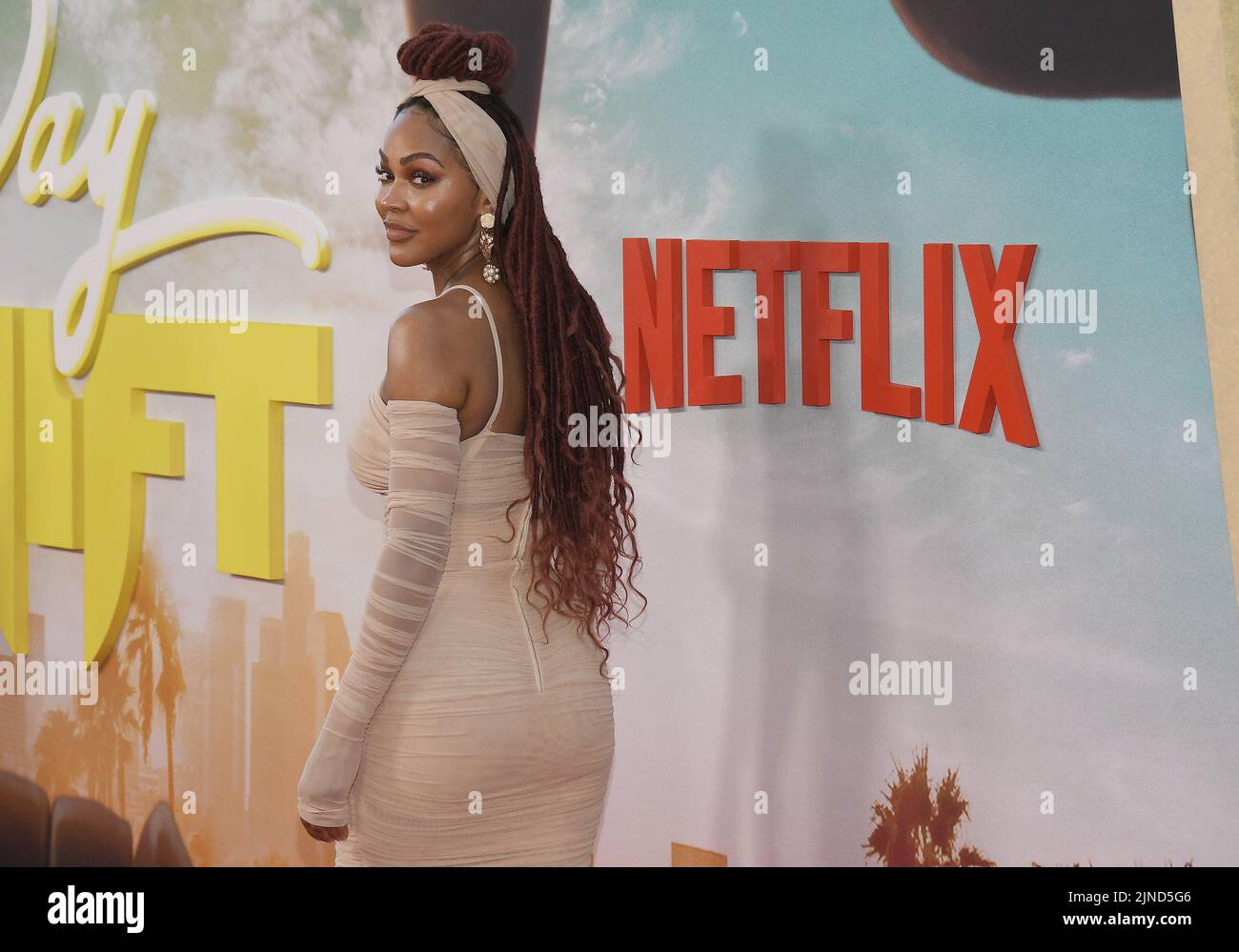 Meagan Good arrives at the Netflix's DAY SHIFT World Premiere held at ...