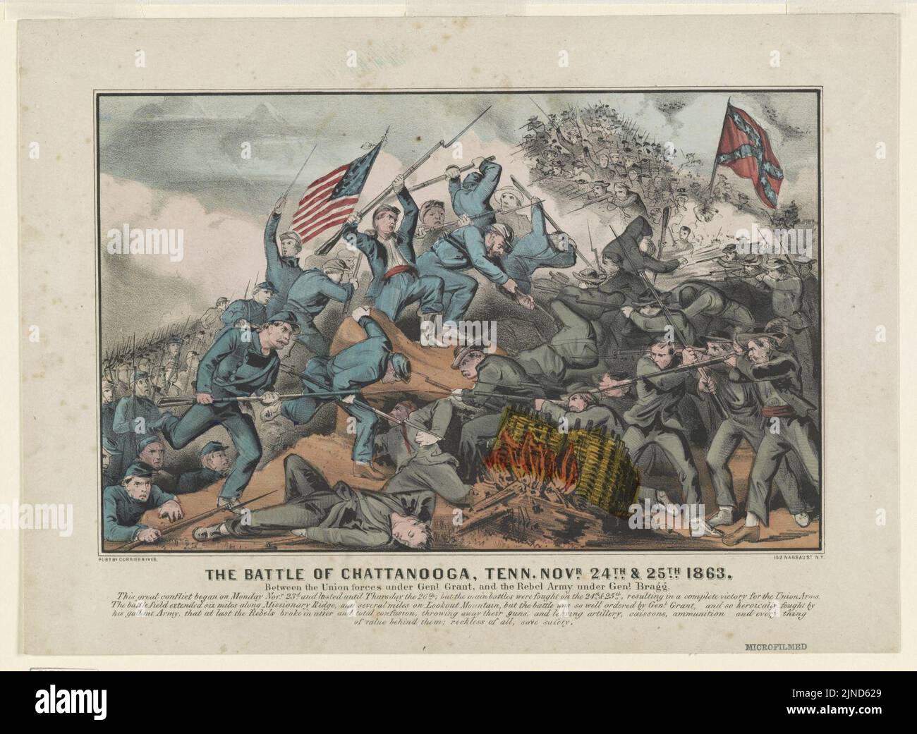 The Battle of Chattanooga, Tenn. Novr. 24th & 25th 1863- between the ...