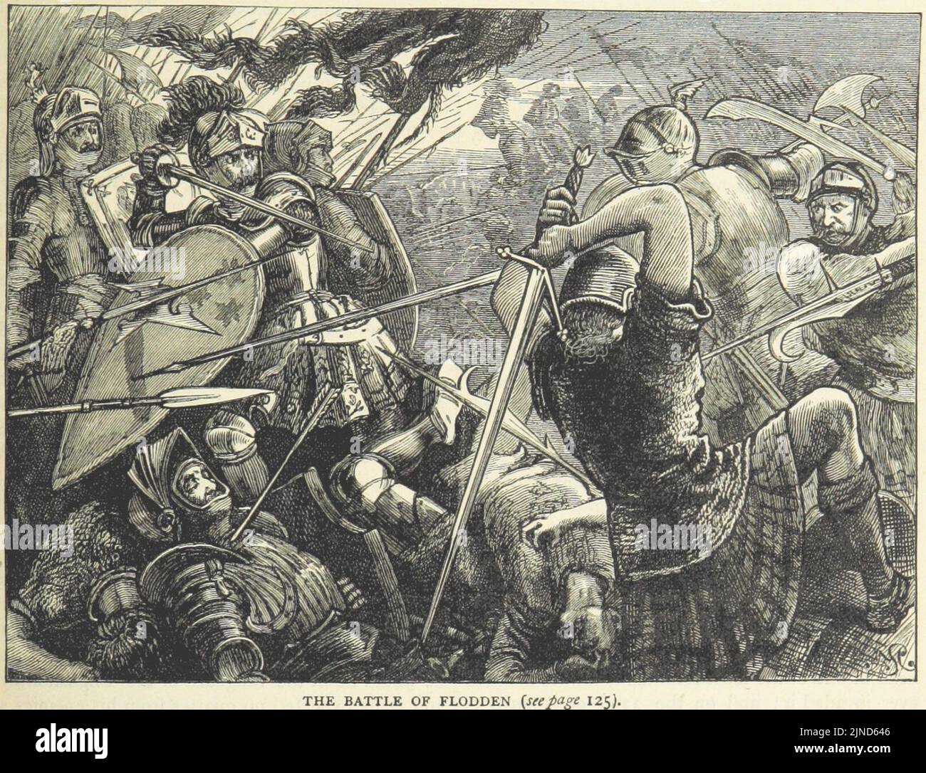 The Battle of Flodden Stock Photo - Alamy