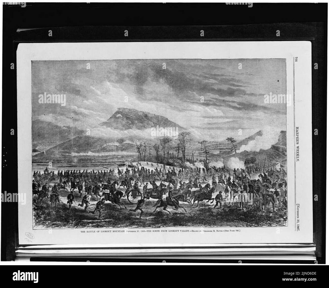 The Battle of Lookout Mountain, November 25, 1863 - the scene from ...