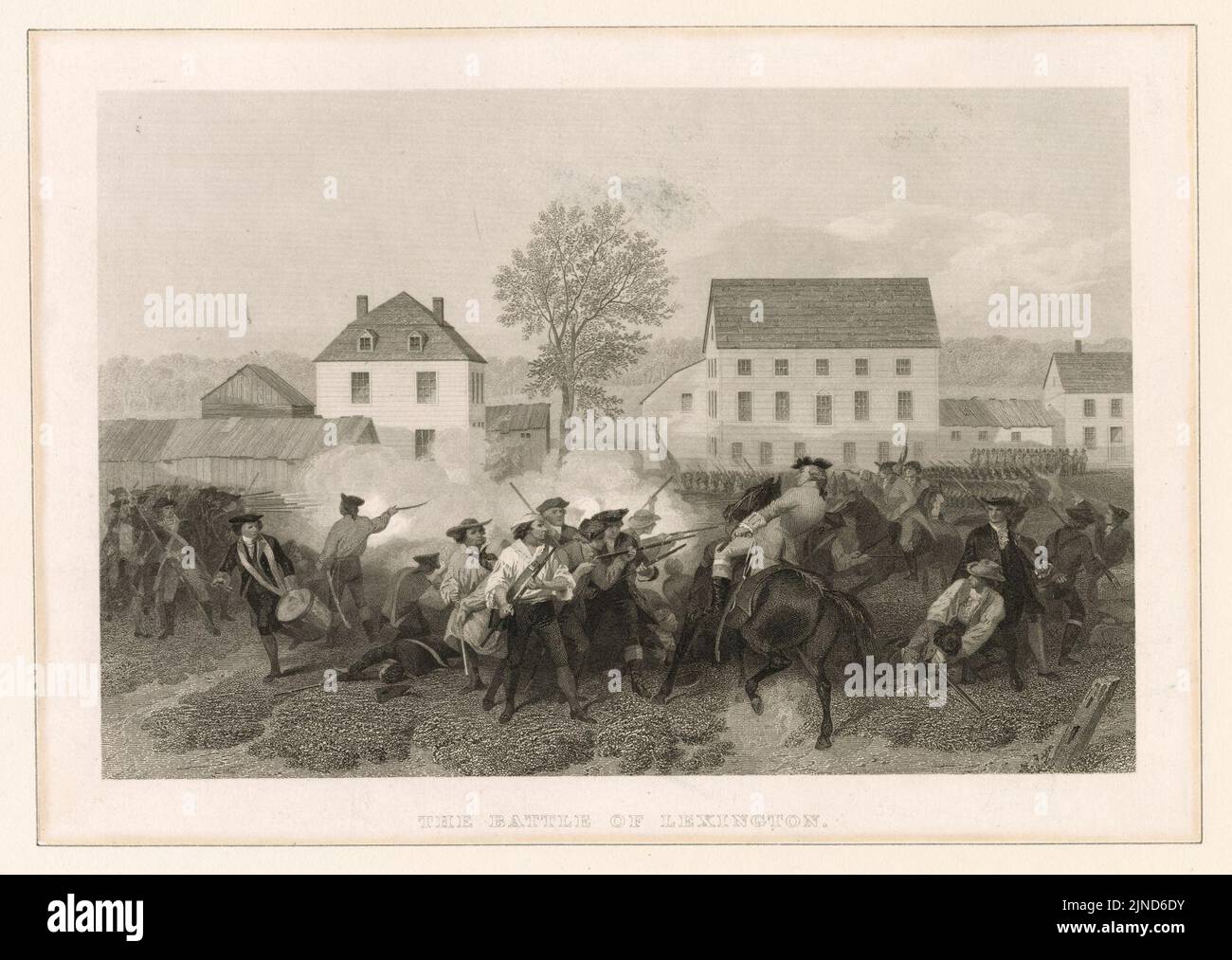 The Battle of Lexington Stock Photo - Alamy
