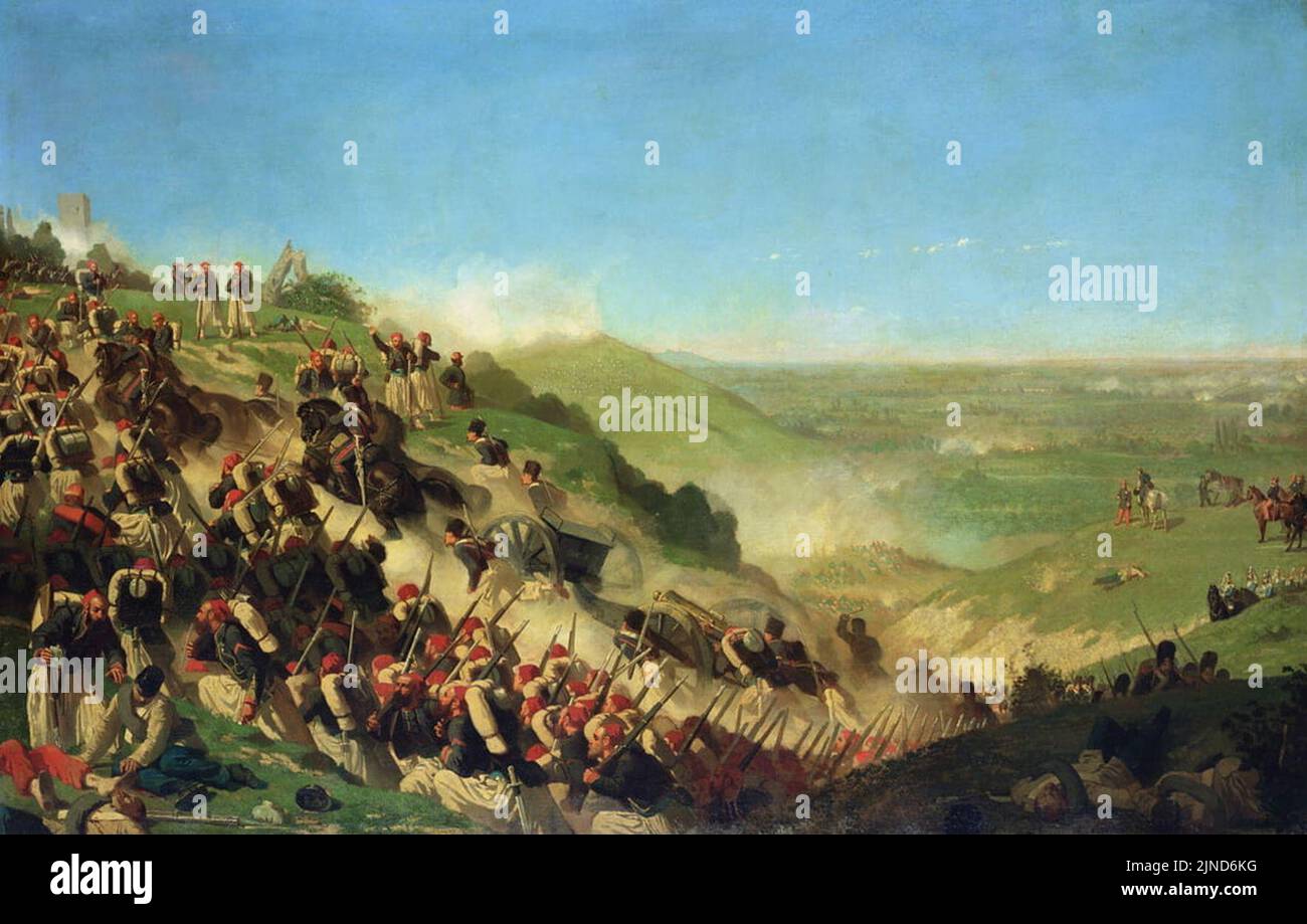 The Battle of Solferino, 24th June 1859 Stock Photo - Alamy