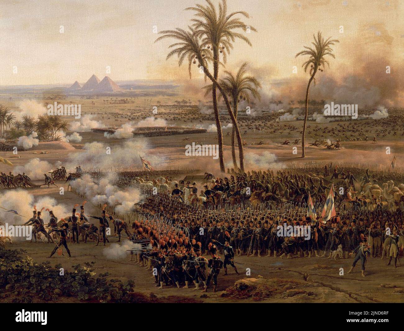 The Battle of the Pyramids 21 July 1798 by Louis-François, Baron ...