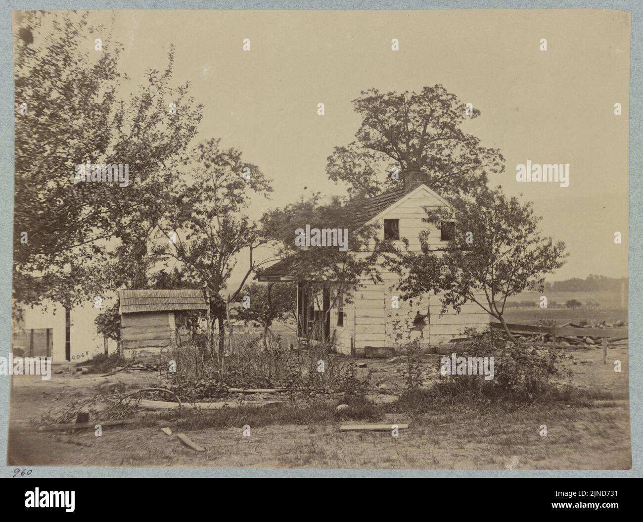 The battle-field of Gettysburg. Bryan's house Stock Photo - Alamy