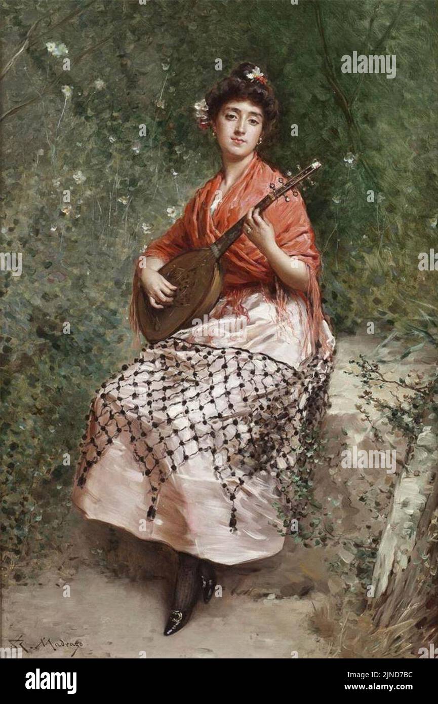 The Beautiful Bandurria Player Stock Photo - Alamy