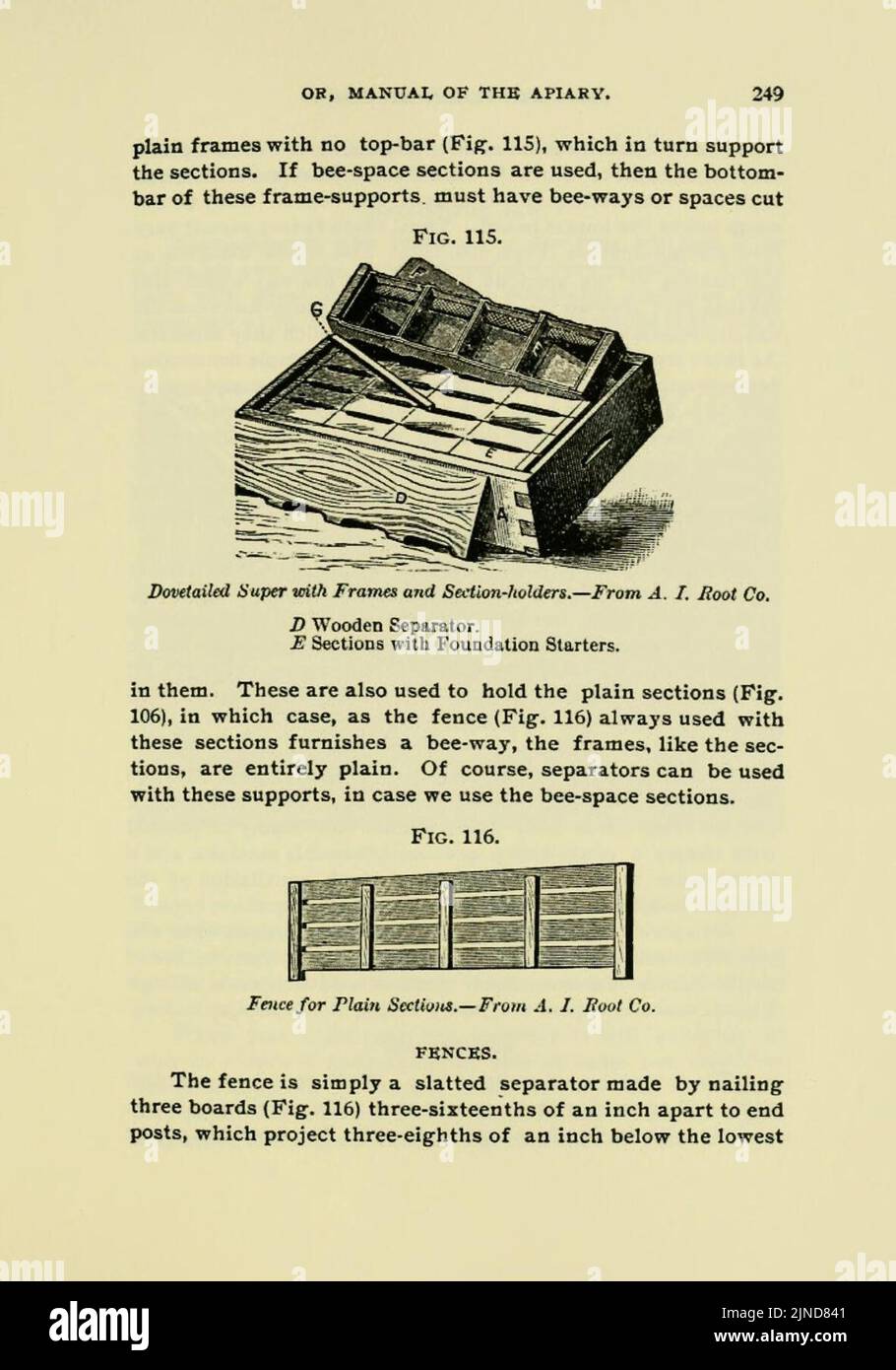 The bee-keeper's guide (Page 249 Stock Photo - Alamy