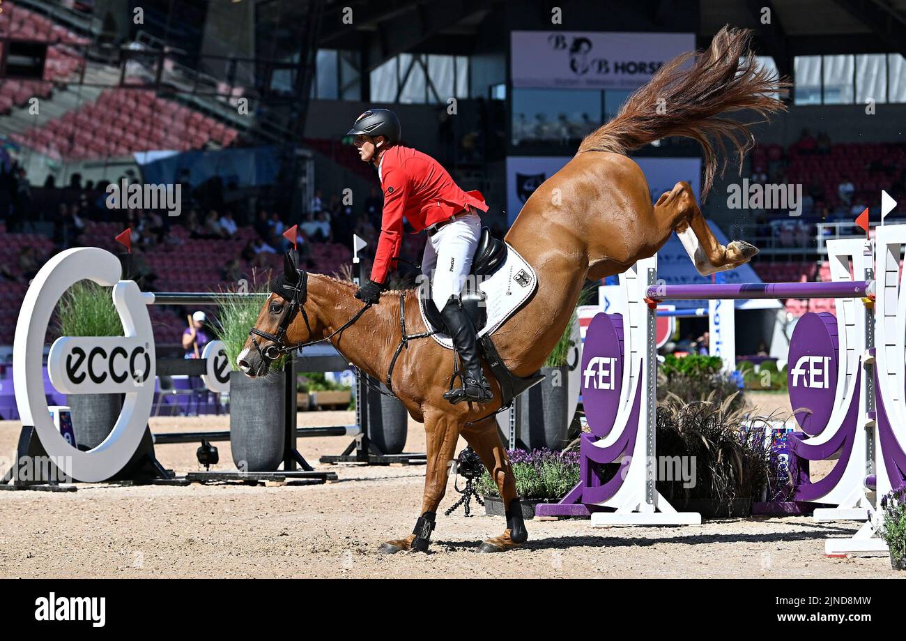 Herning, Denmark. 10th Aug, 2022. World Equestrian Games. Stables ...