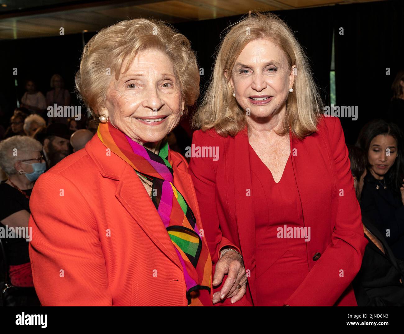 New York, NY - August 10, 2022: Rosalie Simon and Congresswoman Carolyn ...