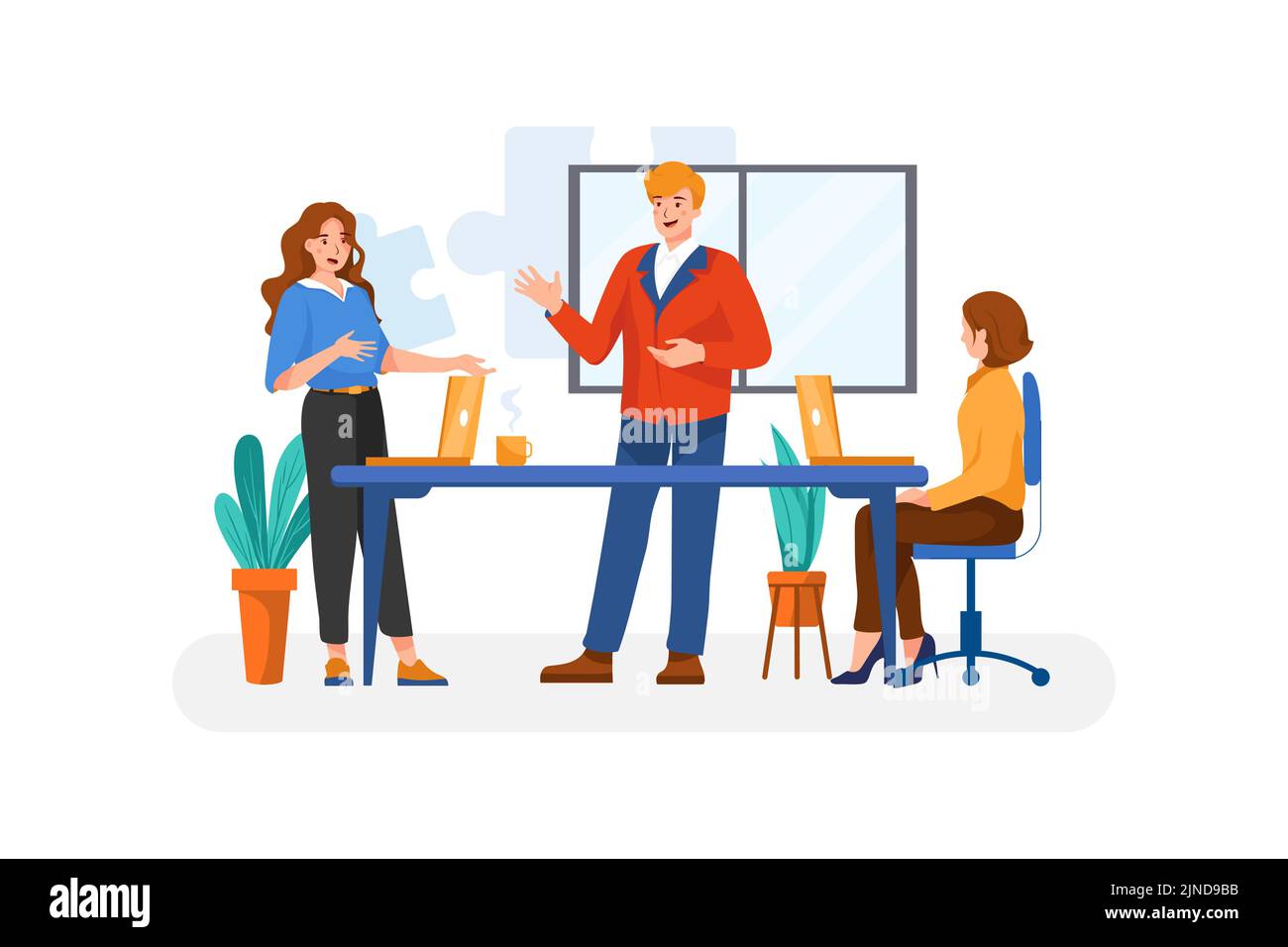 Business Training Illustration concept. Flat illustration isolated on ...