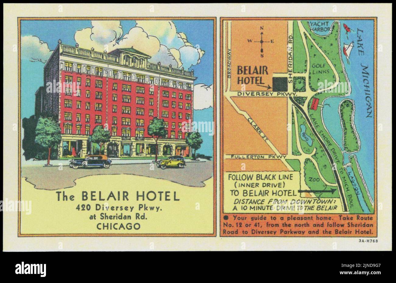 The Belair Hotel, Chicago Stock Photo - Alamy
