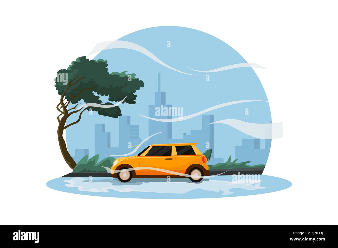 Natural Disasters Illustration concept. Flat illustration isolated on ...