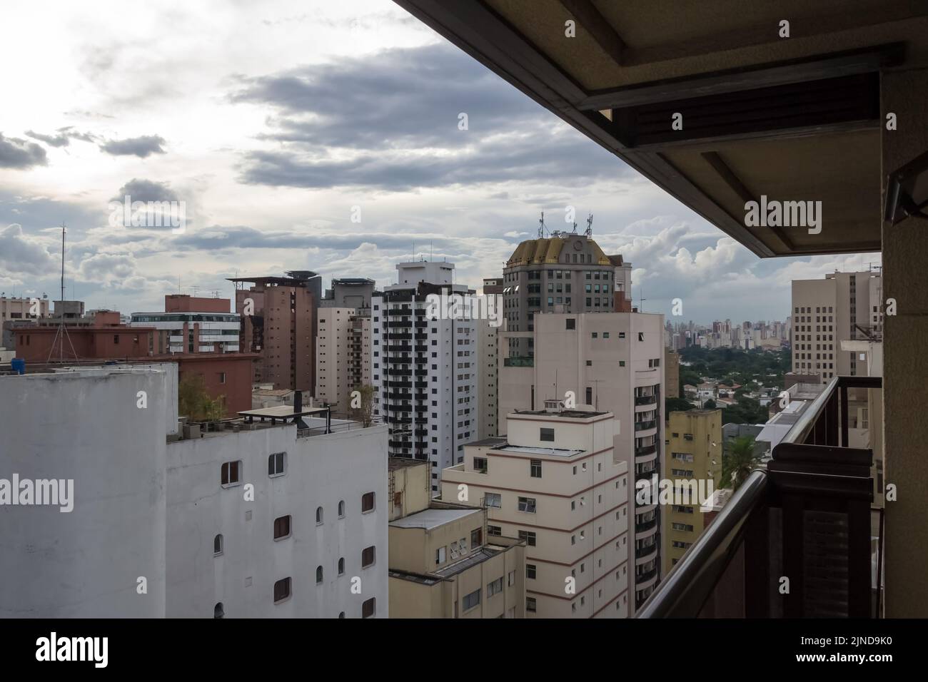 View of the downtown of São Paulo, the most populous city in Brazil and ...