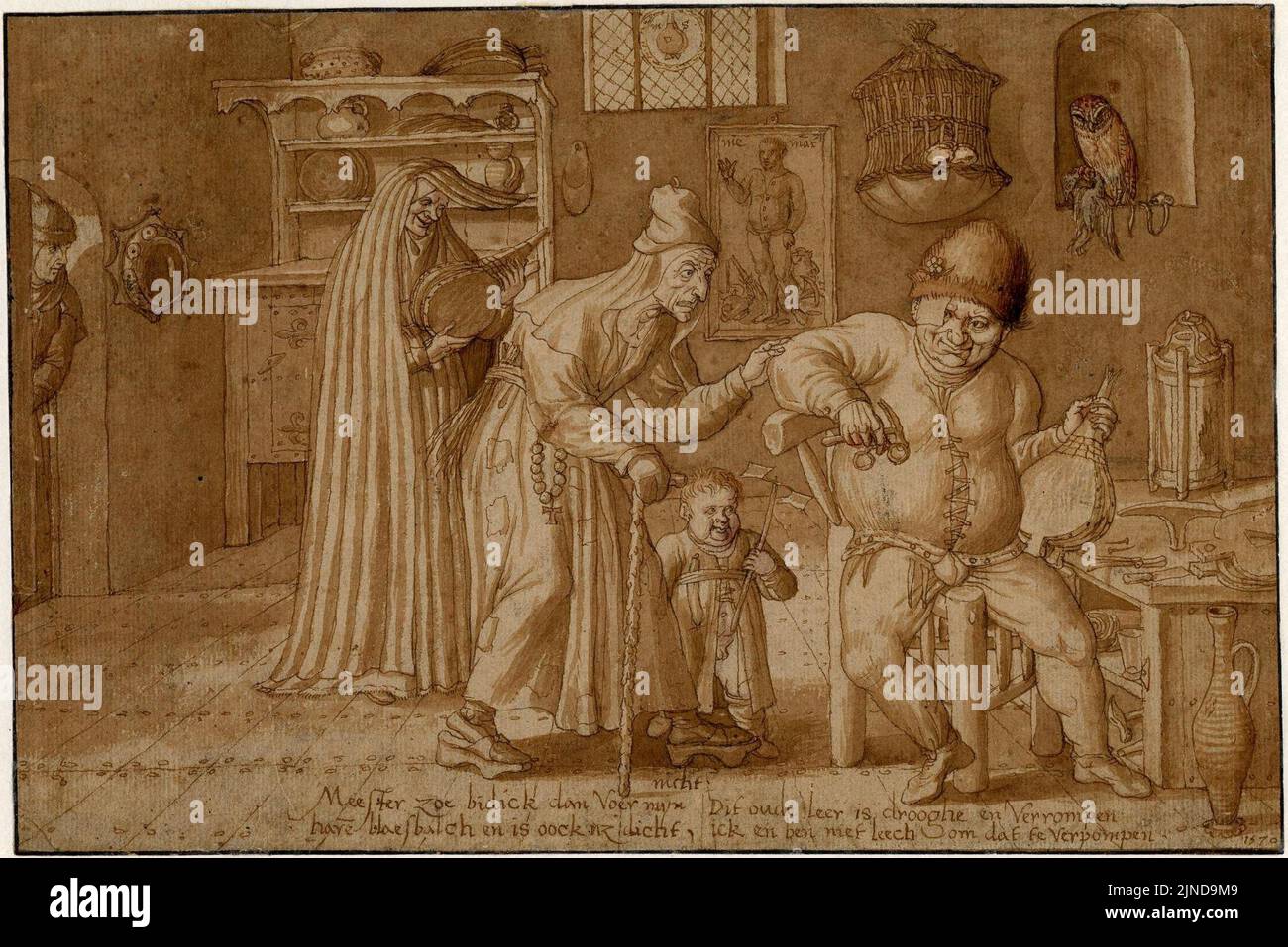 The Bellows Mender Stock Photo - Alamy