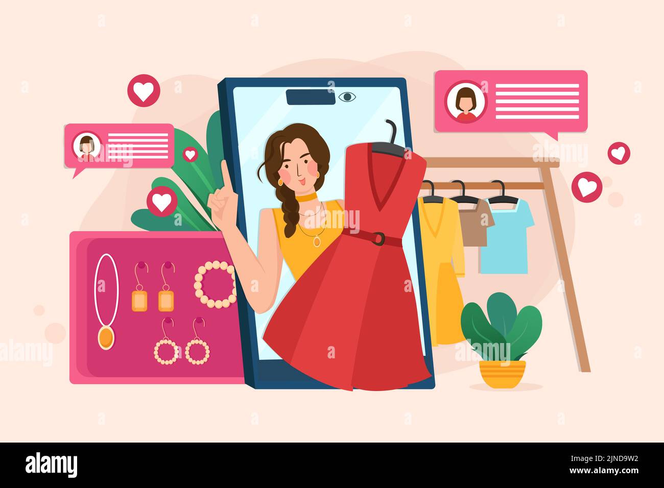Live Streaming Illustration concept. Flat illustration isolated on ... Live Streaming Illustration concept. Flat illustration isolated on ...